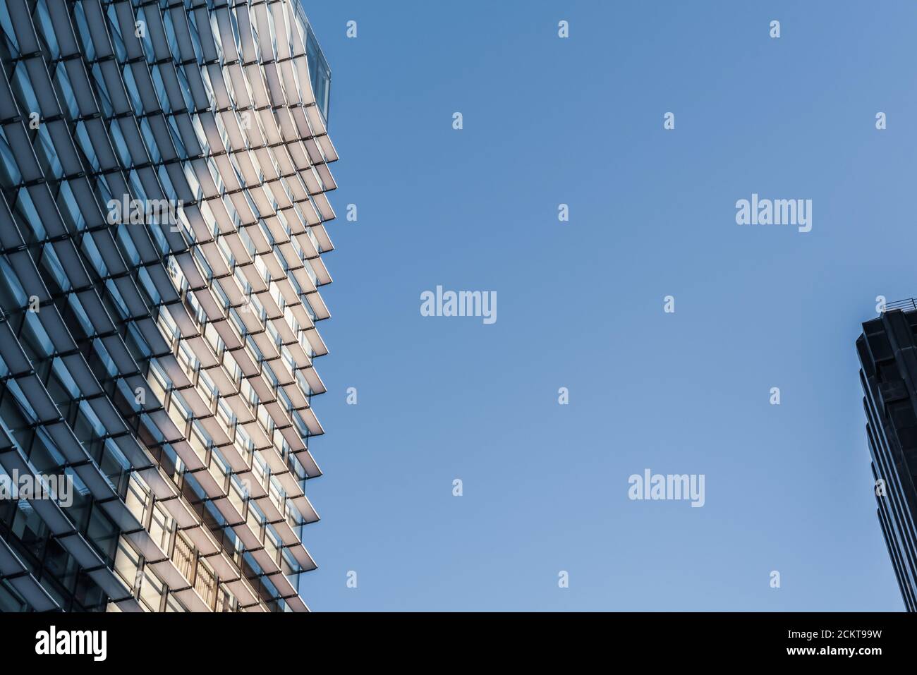 Side of a building, view of the windows of modern architecture Stock ...