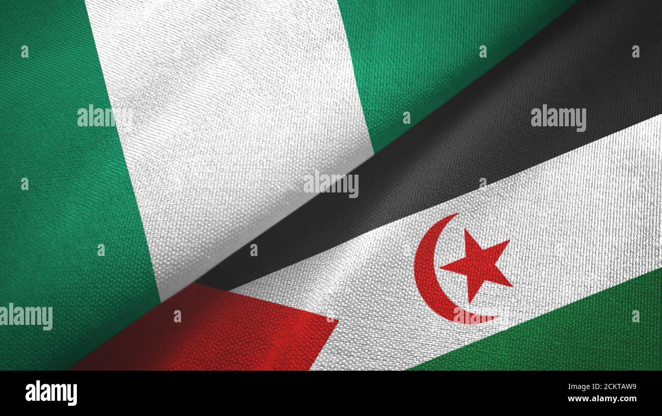 Nigeria western sahara flag hi-res stock photography and images - Alamy