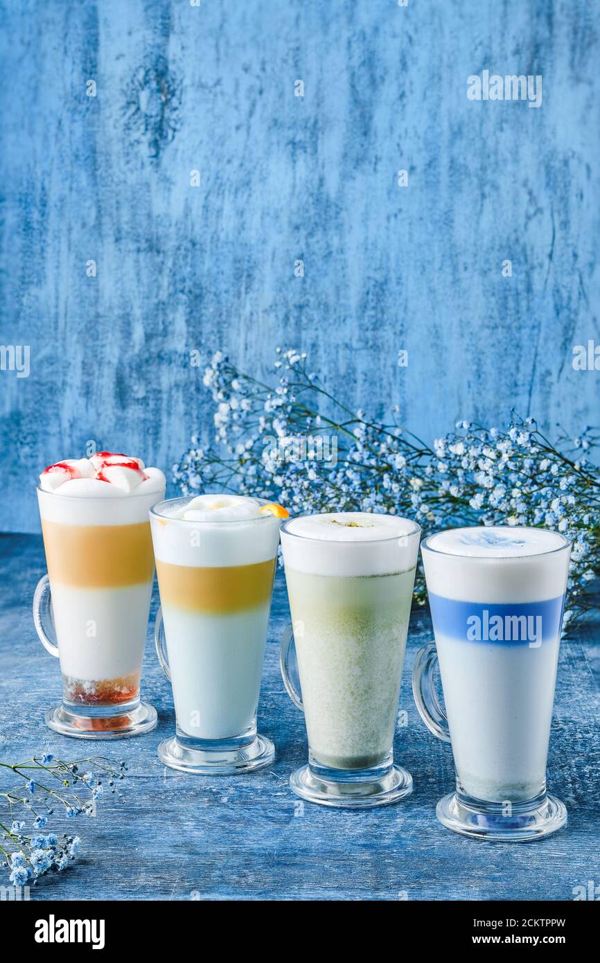 Matcha latte variations hi-res stock photography and images - Alamy