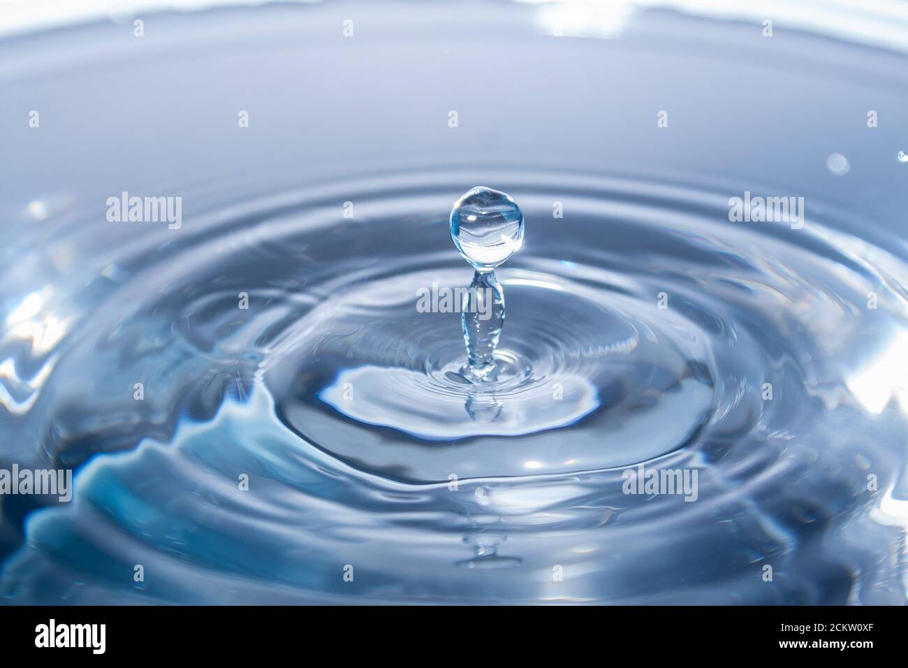 Abstract an outbreak of water. Splash of water close-up. Frozen water ...