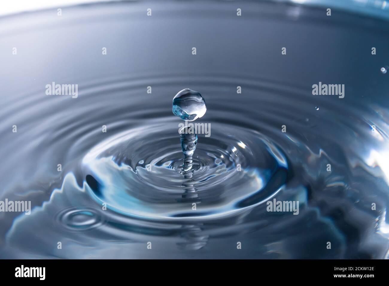 Abstract an outbreak of water. Splash of water close-up. Frozen water ...