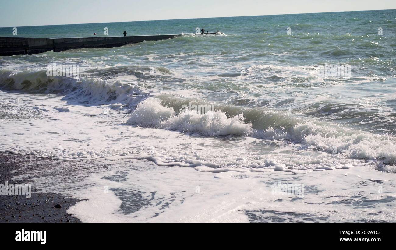 Slow motion big wave crushing hi-res stock photography and images - Alamy