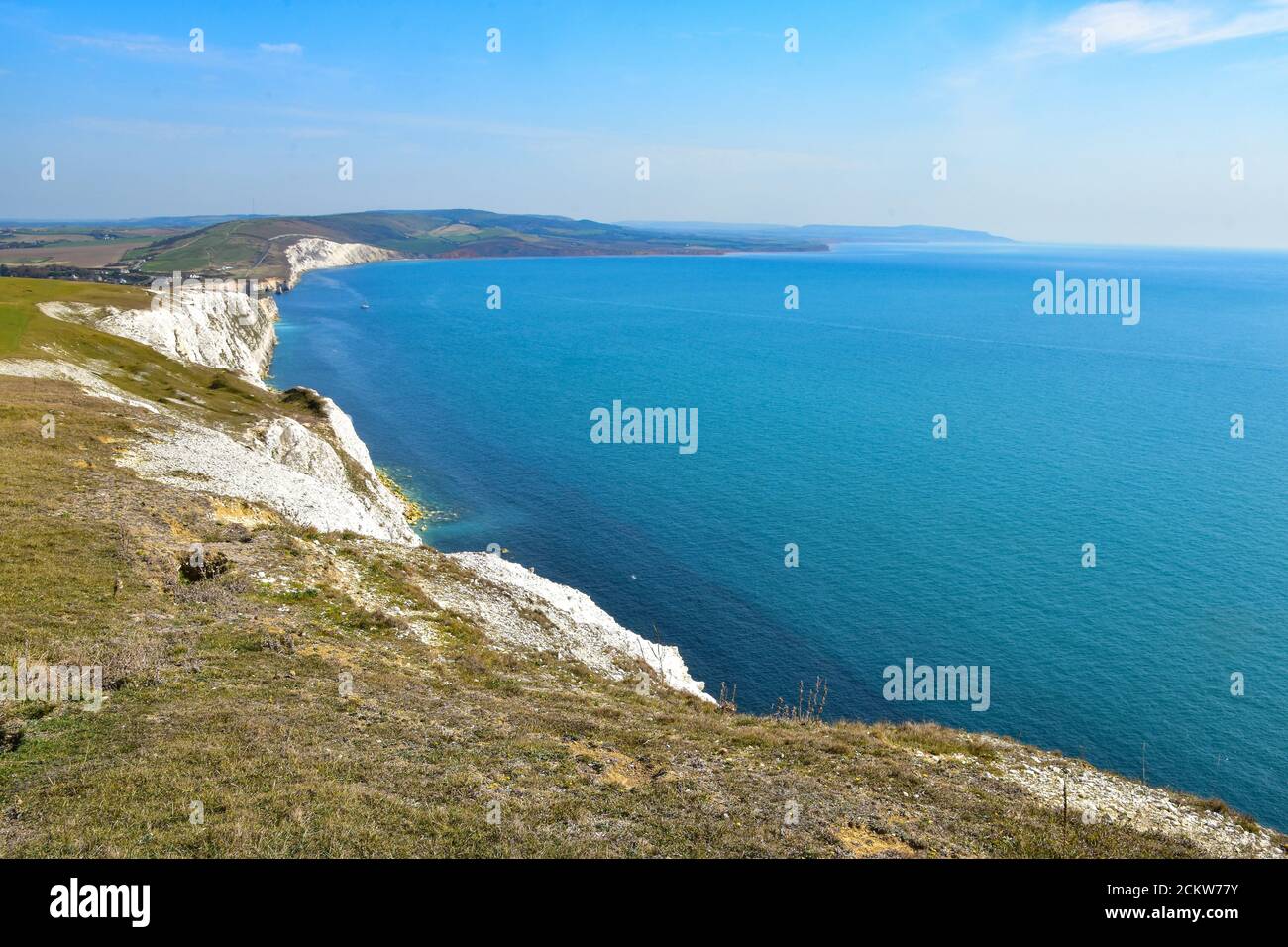 Freshwater Bay, Isle of Wight Stock Photo - Alamy