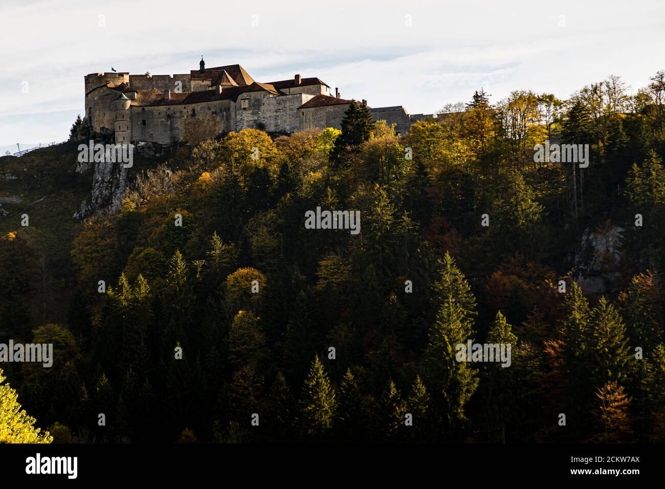 Fort Malher du Larmont inférieur near Pontarlier, France Stock Photo ...