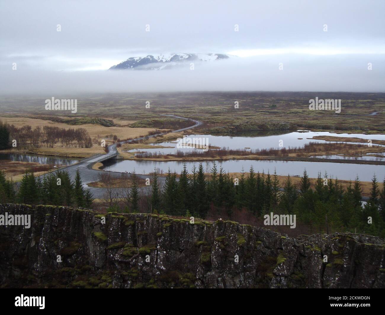 Thingvellir valley of tectonic plates, Iceland Stock Photo - Alamy