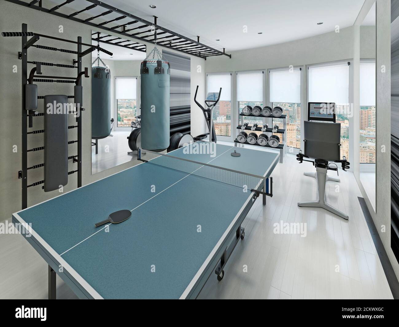 3d render table tennis table hi-res stock photography and images - Alamy