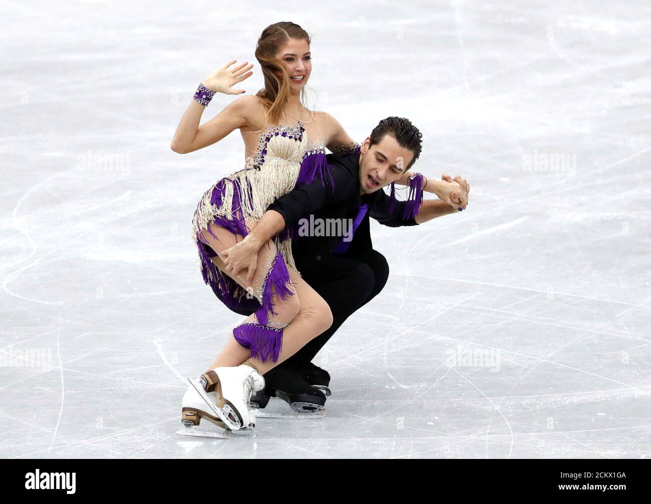 Alexandra nazarova and maxim nikitin of ukraine hi-res stock ...