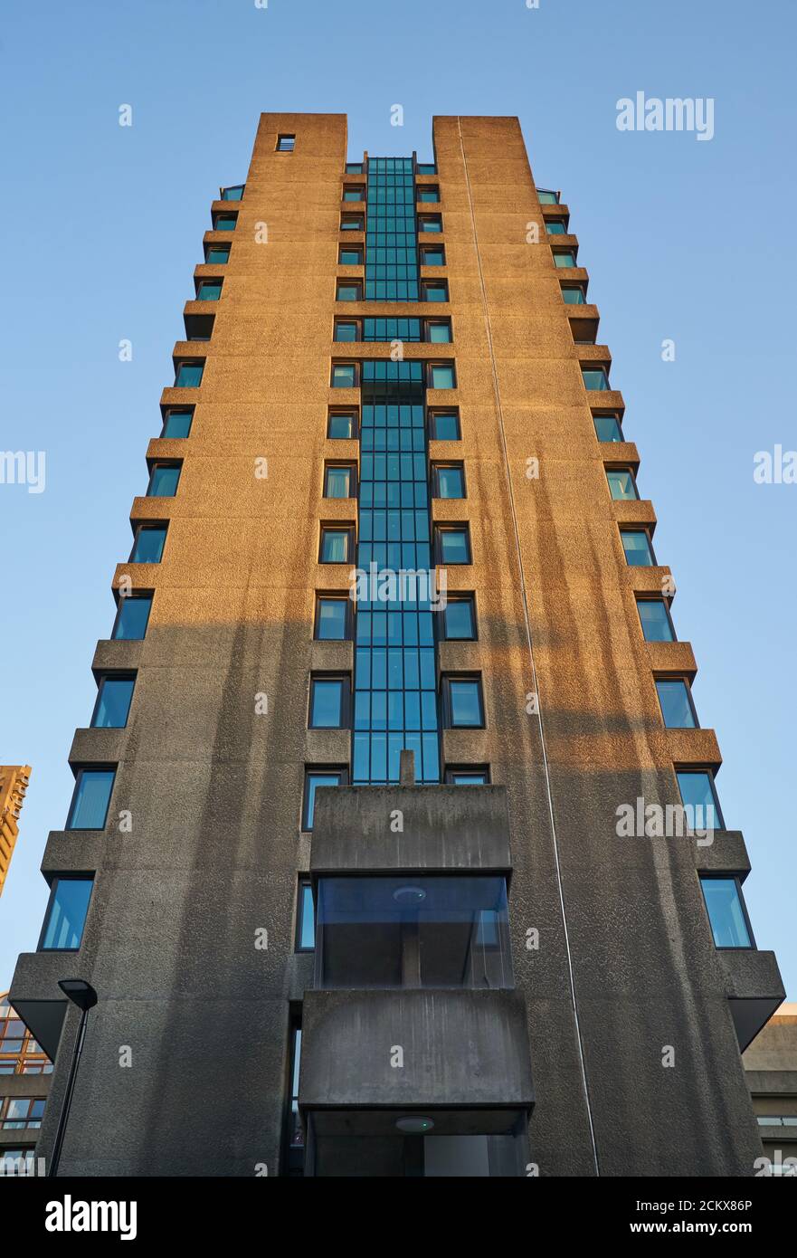 the barbican london brutalist architecture Stock Photo - Alamy