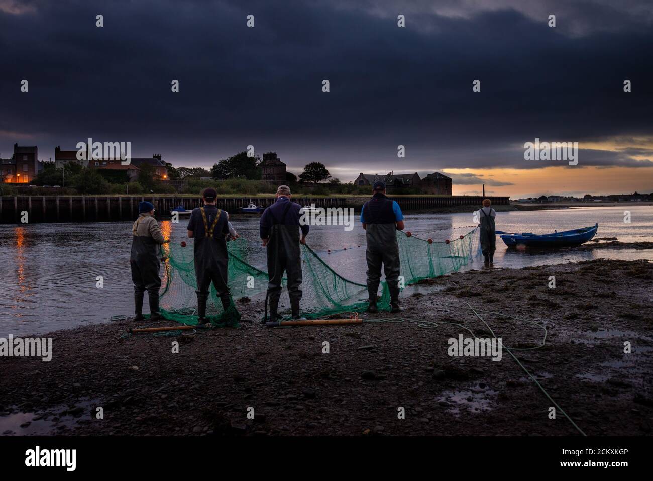 Fishing at Gardo, Tweedmouth, Berwick upon Tweed the last commercial ...