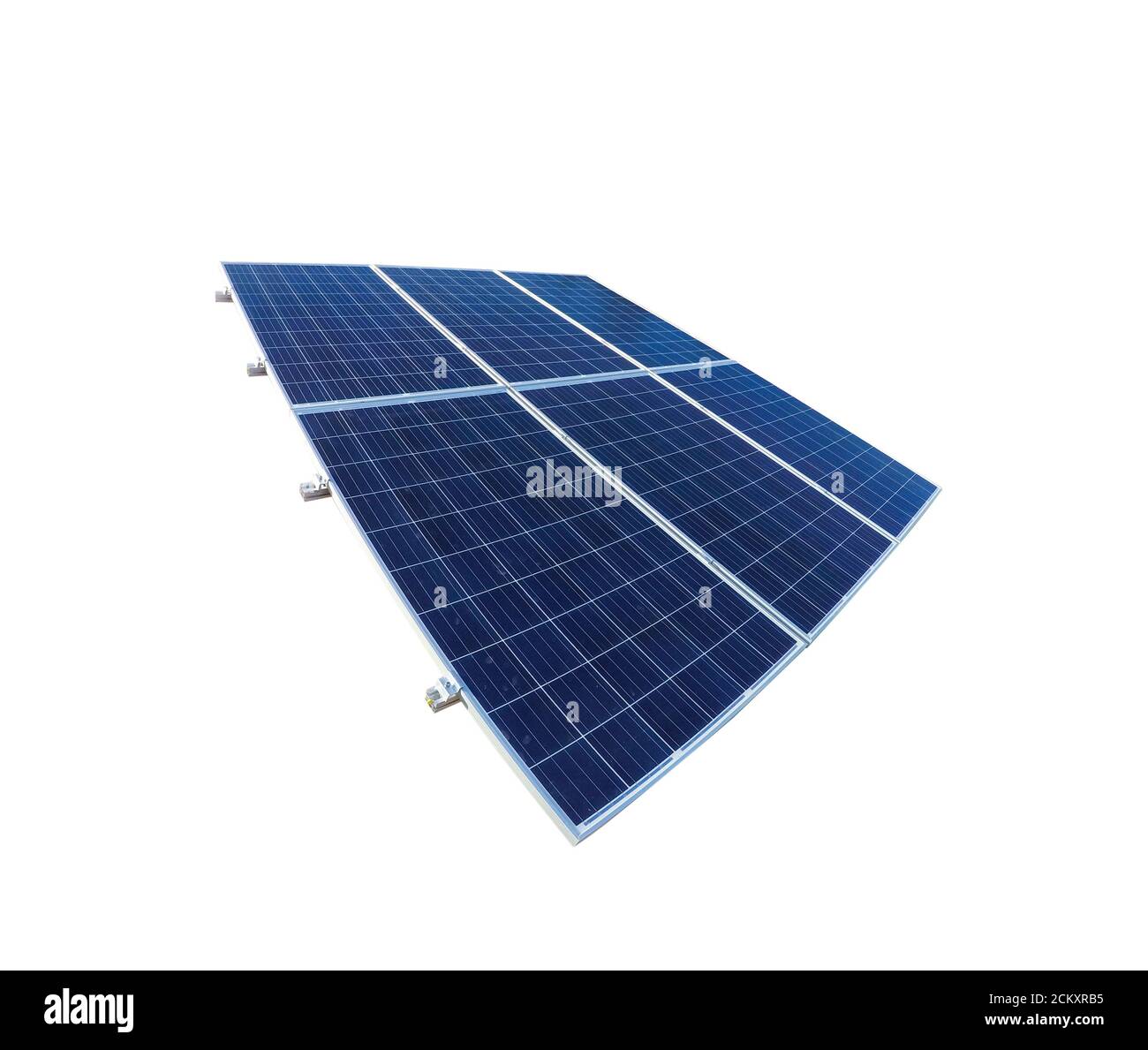 Solar Panels isolated in white background for solar energy concept ...
