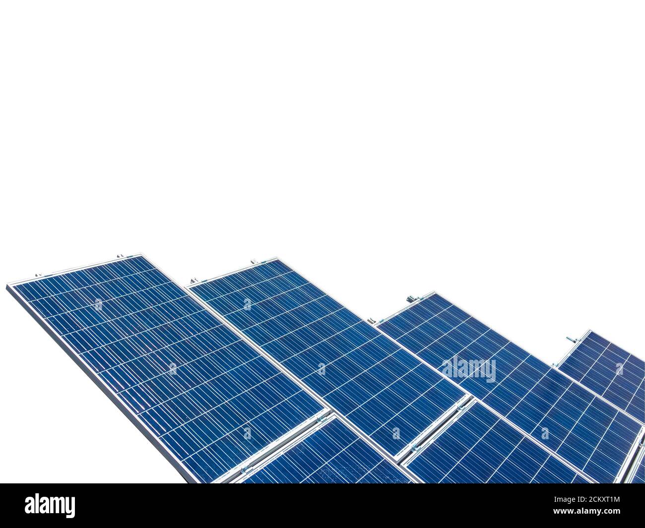 Solar Panels isolated in white background for solar energy concept ...