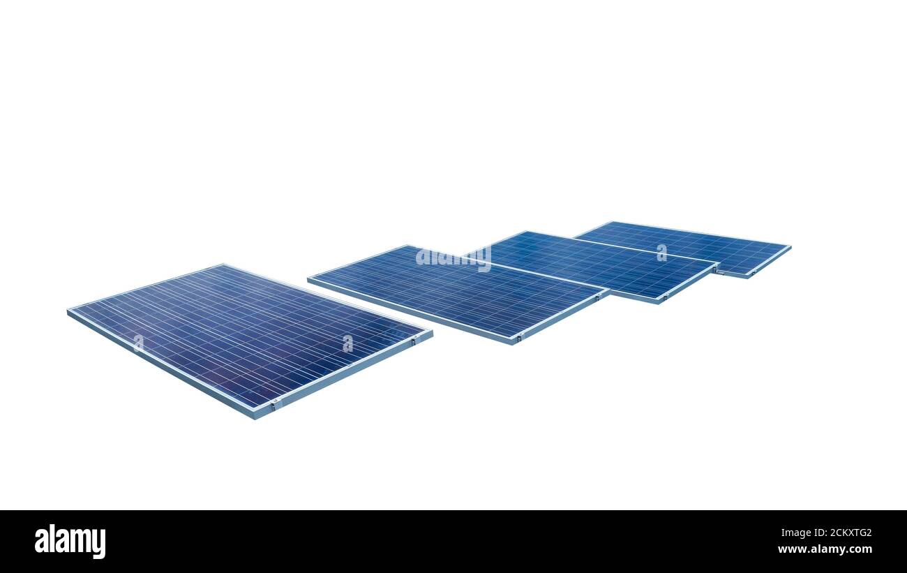 Solar power panels in Cut Out Stock Images & Pictures - Alamy