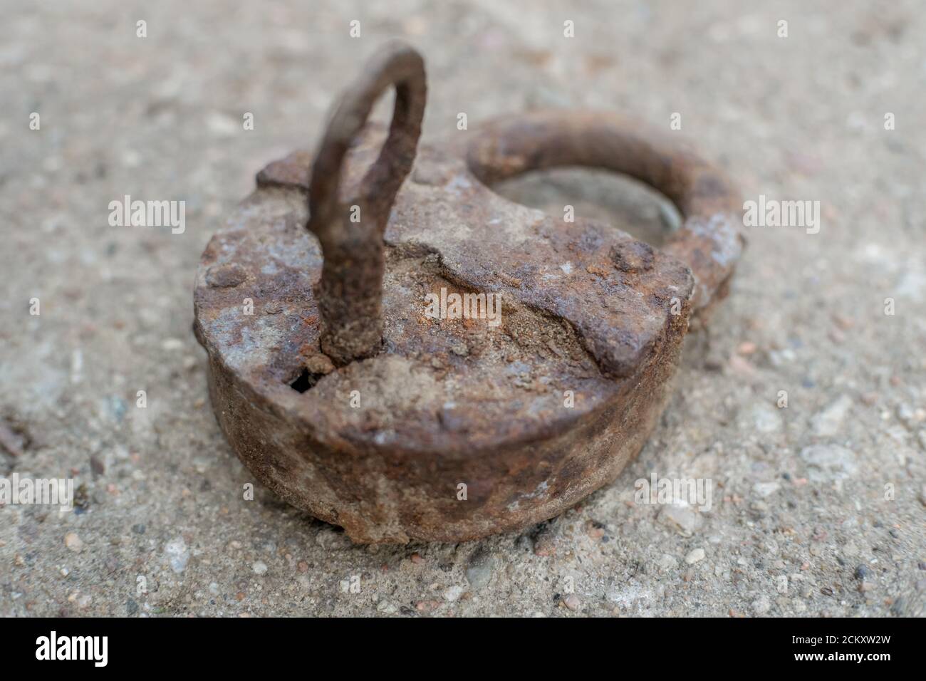 Closeup old rusty combination hi-res stock photography and images - Alamy