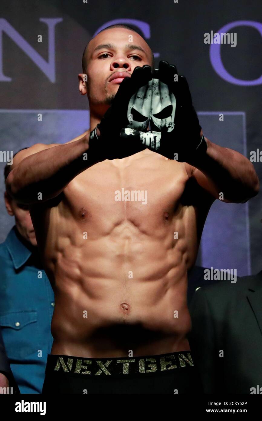 James degale chris eubank jr weigh in hi-res stock photography and ...