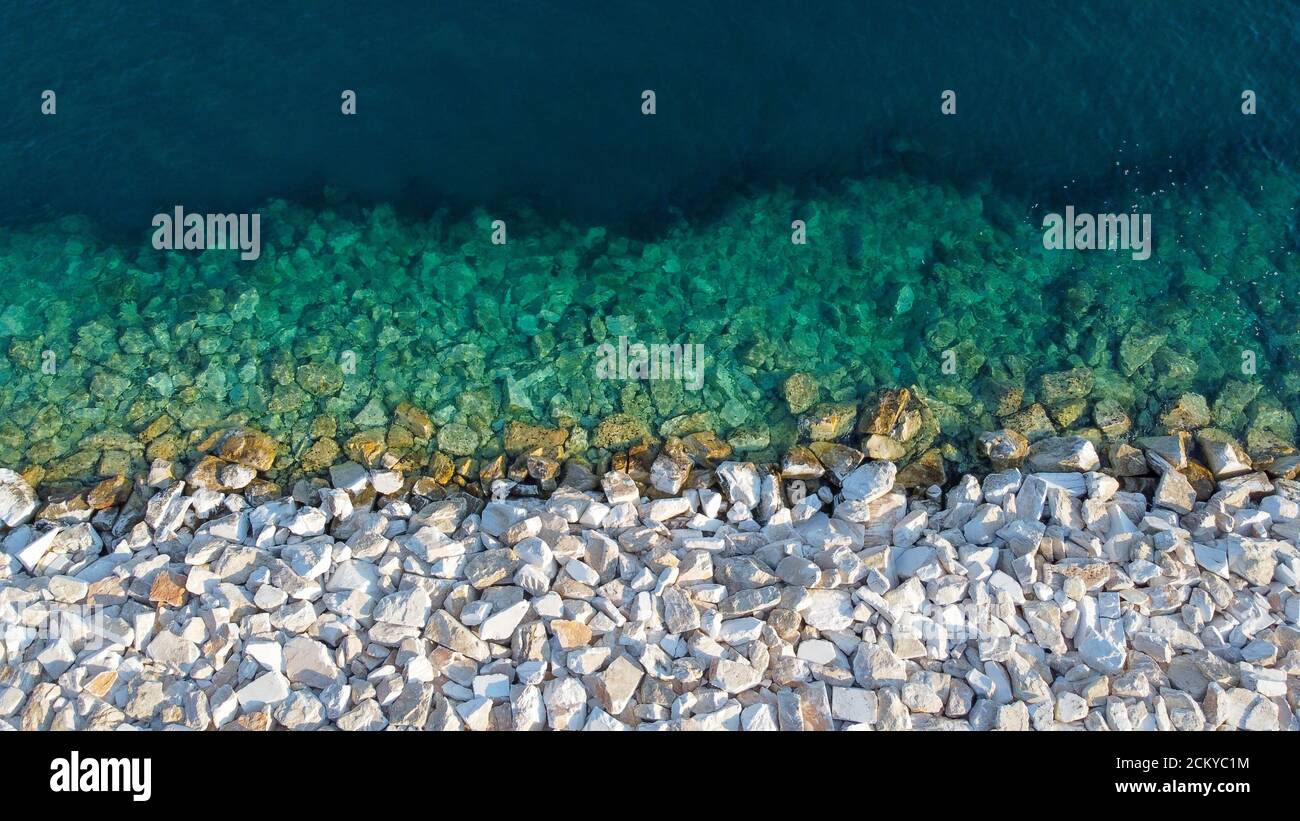 Water barrier view from top Stock Photo - Alamy