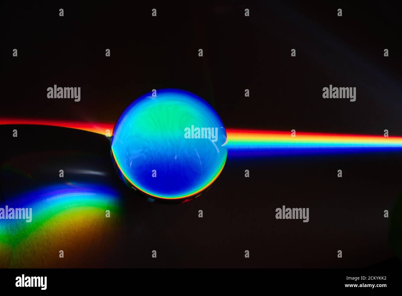 Colors of the rainbow product of Broken light, showing the spectrum of ...