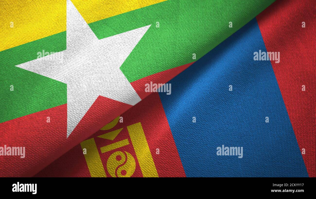 Myanmar mongolia flag hi-res stock photography and images - Alamy