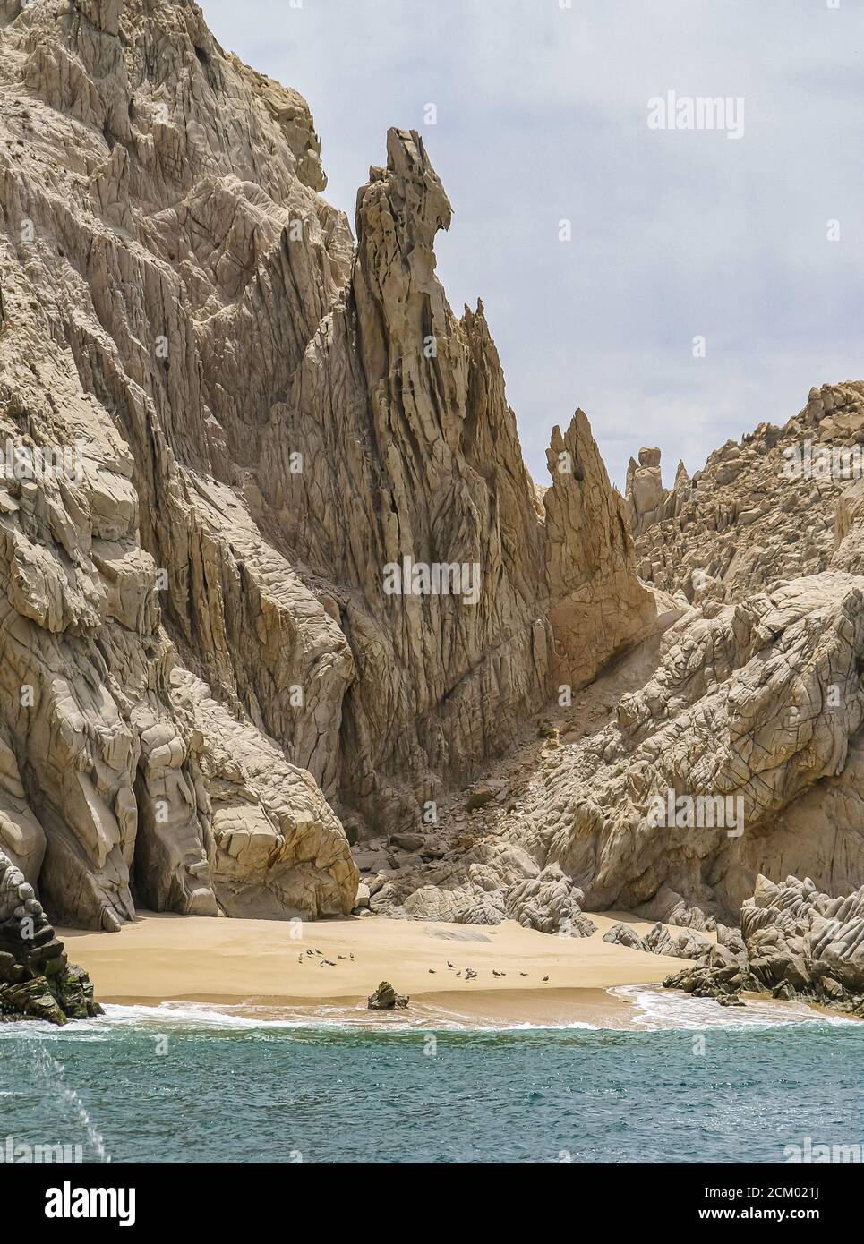 Cabo San Lucas, Mexico - April 22, 2008: Small beach on south end of ...