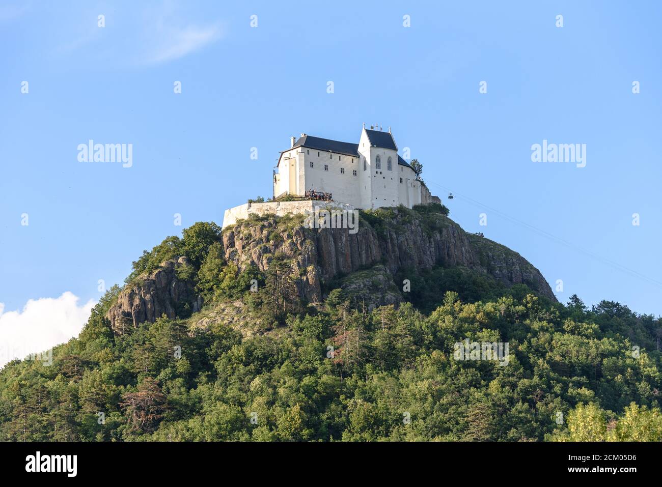 Fuzer Castle atop a volcanic hill in Northern Hungary Stock Photo - Alamy