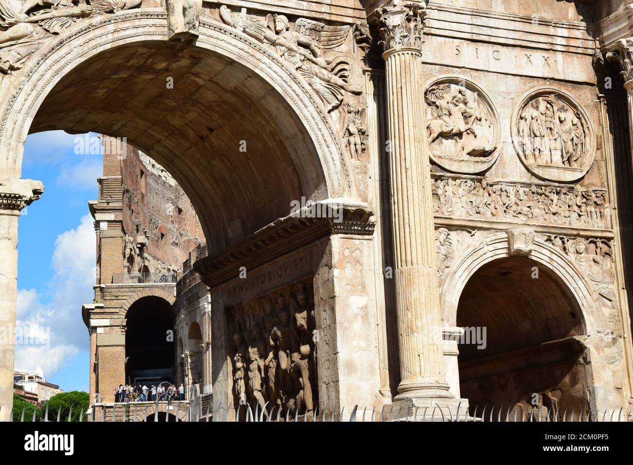 Arch of Constantine in the Historic Centre of Rome, Italy Stock Photo ...