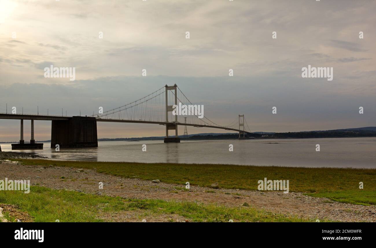 Severn bridge from the shore trail Stock Photo - Alamy
