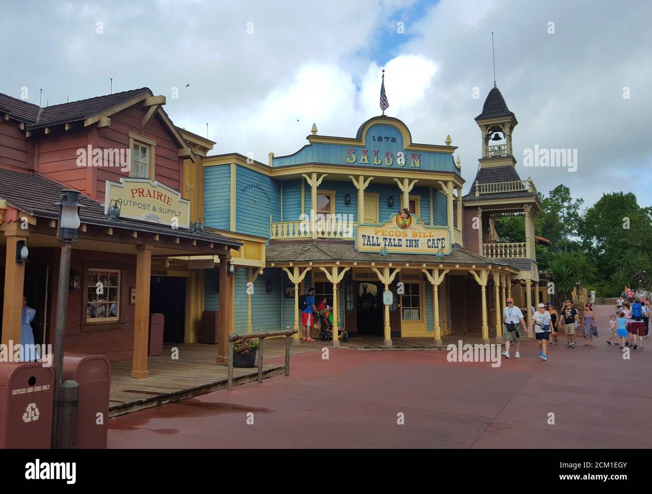 Prairie Outpost & Supply, and Pecos Bill Tall Tale Inn & Cafe building ...