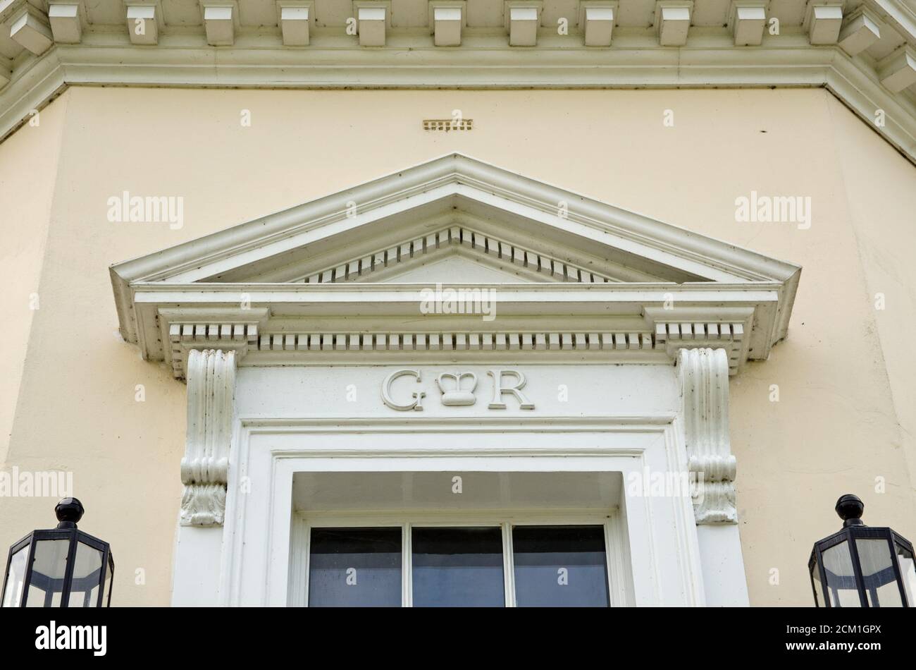 Main entrance door to The King's Observatory in Old Deer Park, Richmond ...