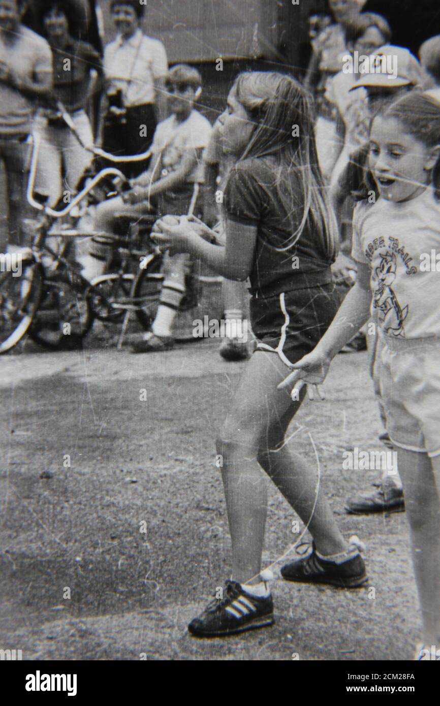 Fine 1970s vintage black and white photography of regular people having ...