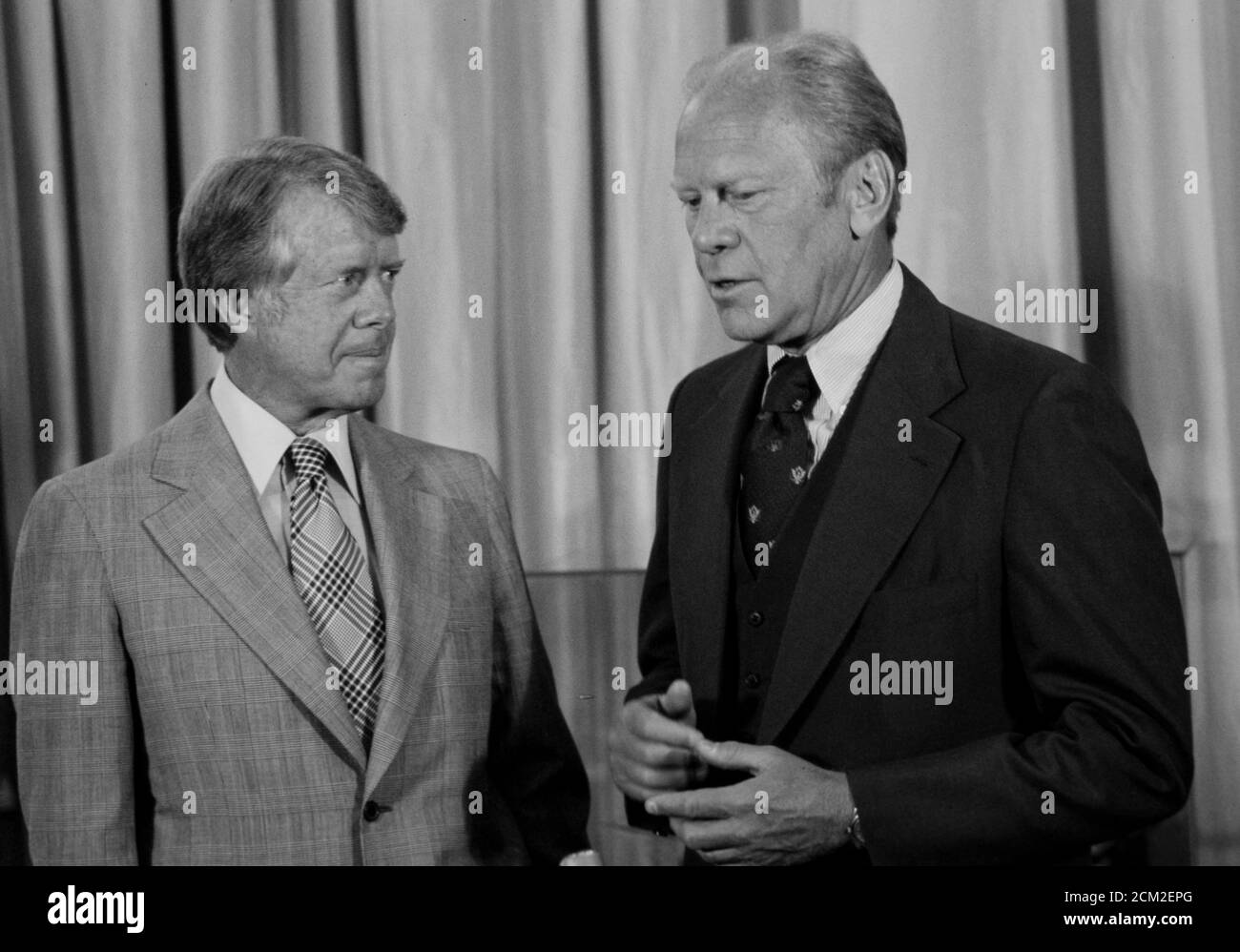 Jimmy carter 1977 inauguration Black and White Stock Photos & Images ...