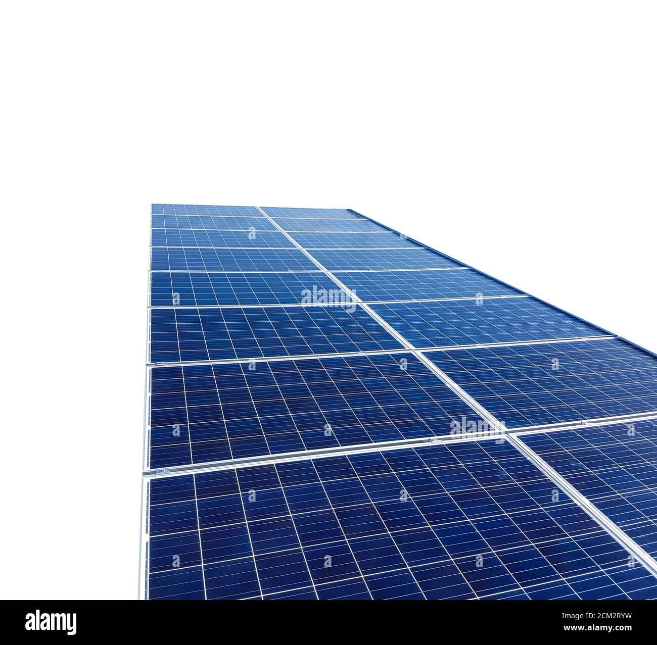 Solar Panels isolated in white background for solar energy concept ...