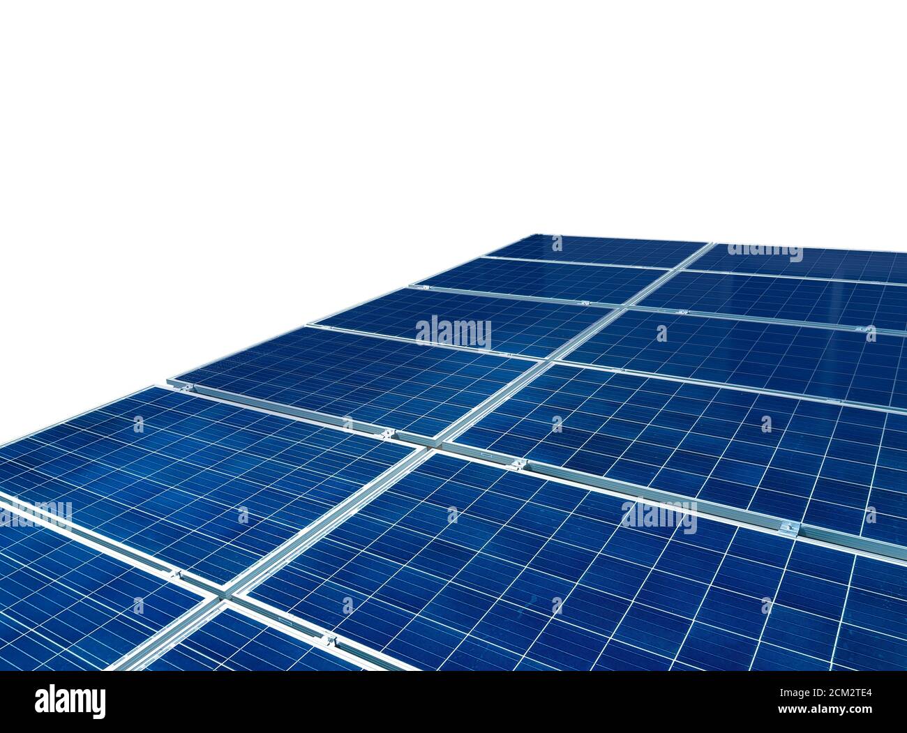 Solar Panels isolated in white background for solar energy concept ...