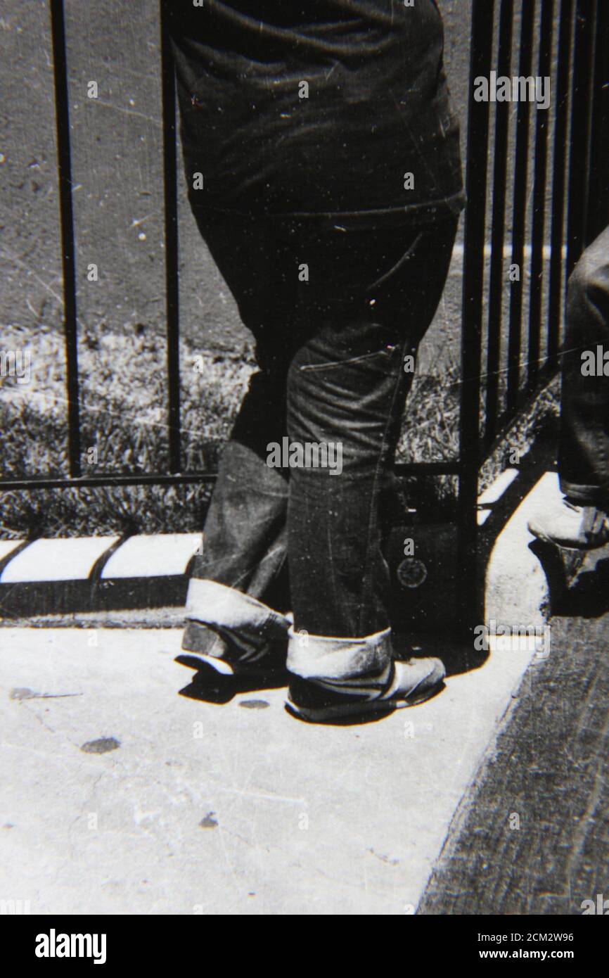 Fine 70s vintage black and white photography of a regular rear end ...