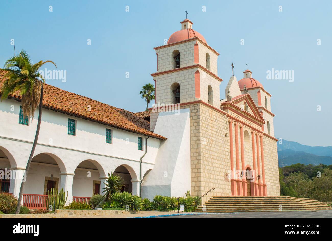 exterior of the beautiful Neoclassical architecture of the historic ...