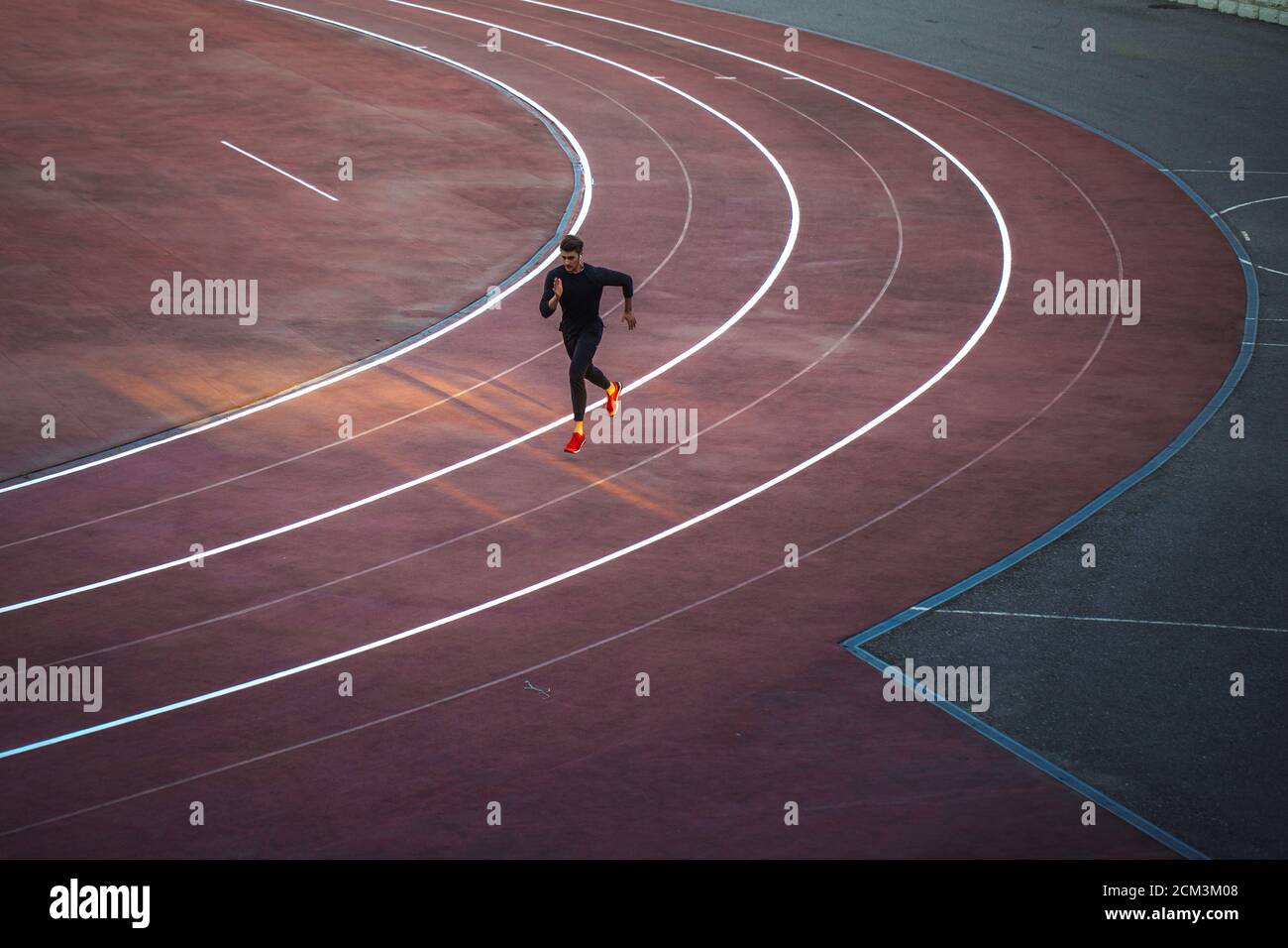 View behind one of the of the stadium hi-res stock photography and ...