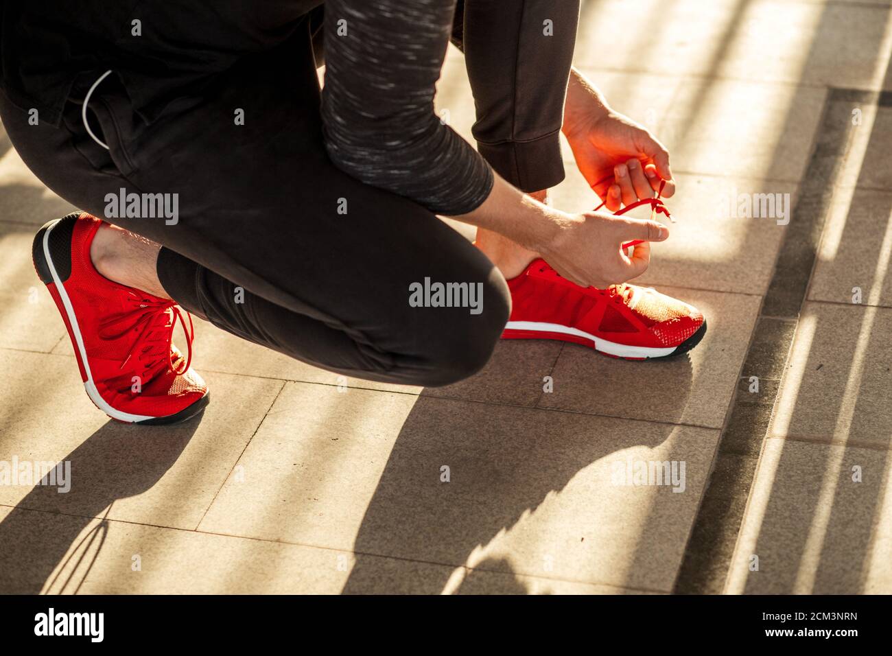 Sprinter getting ready start hi-res stock photography and images - Alamy