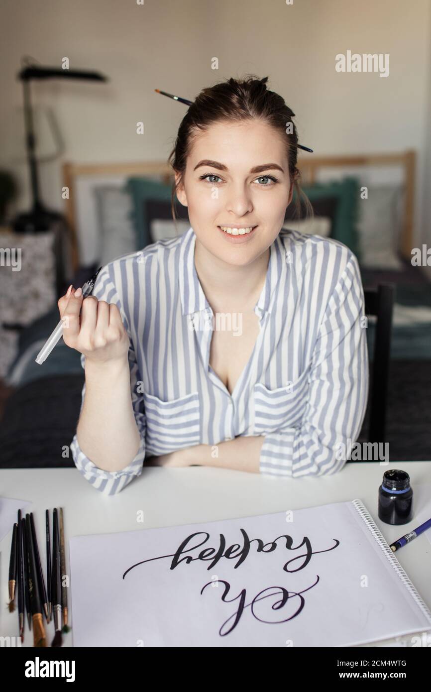 Hand lettring hi-res stock photography and images - Alamy