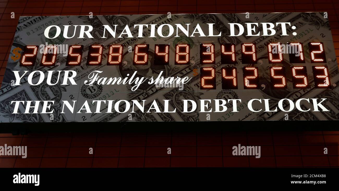National Debt Clock New York High Resolution Stock Photography and ...