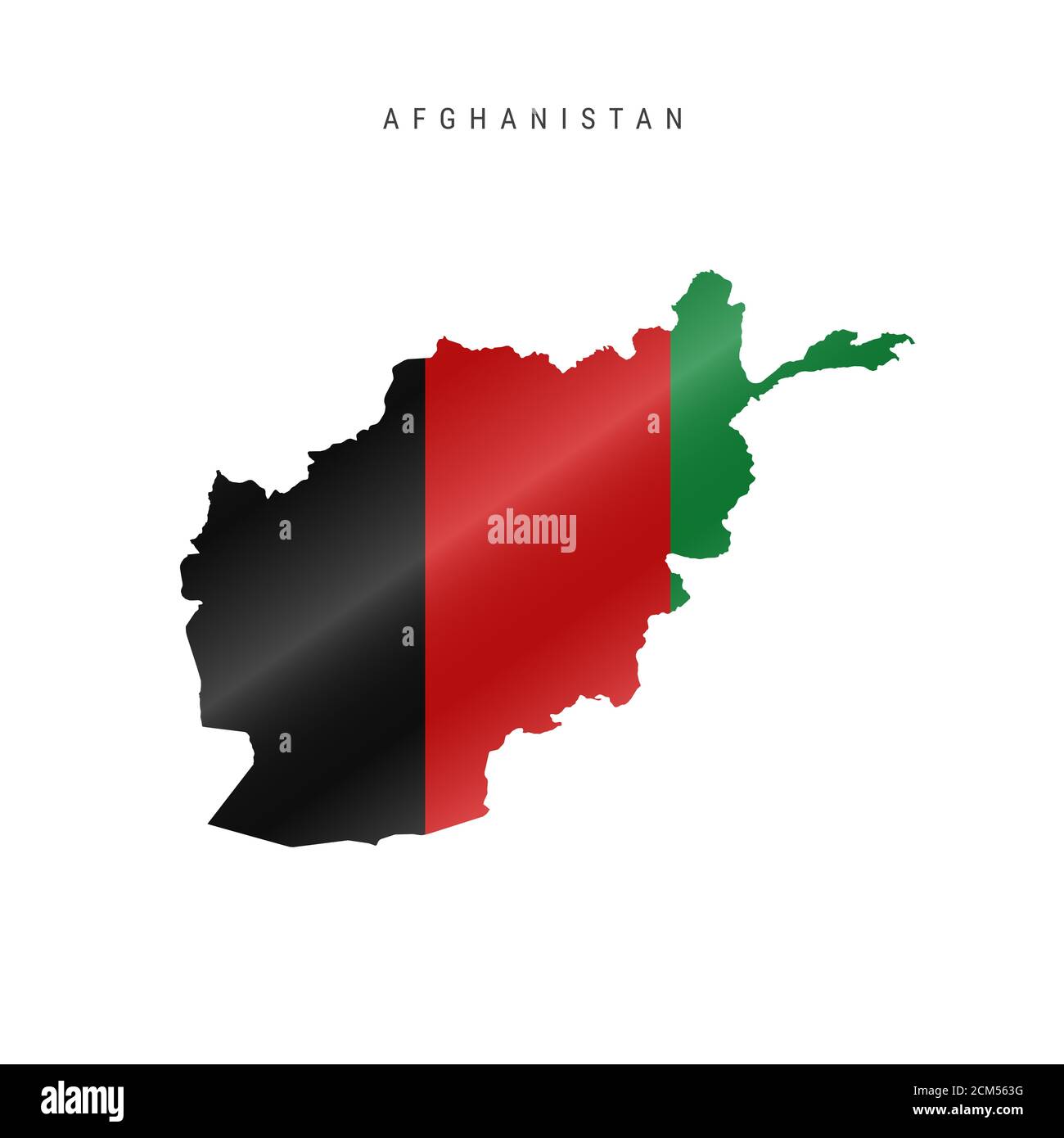 Detailed waving flag map of Afghanistan. map with masked flag Stock ...