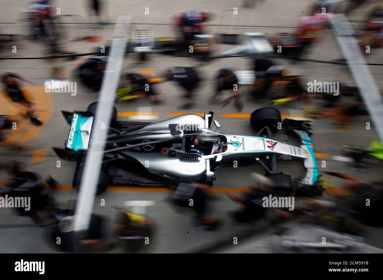 F1 car top view hi-res stock photography and images - Alamy