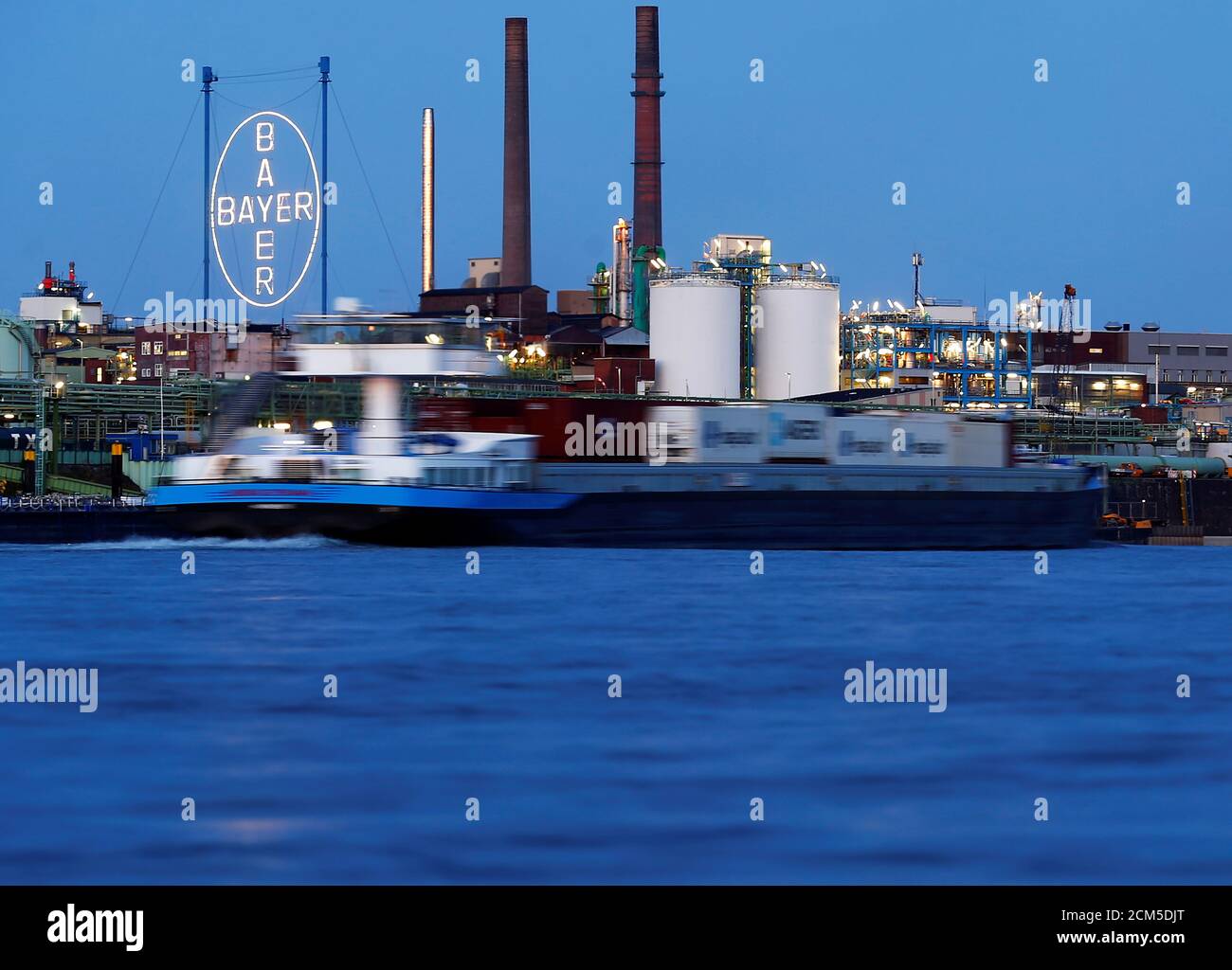 Chempark leverkusen in the rhine river hi-res stock photography and ...