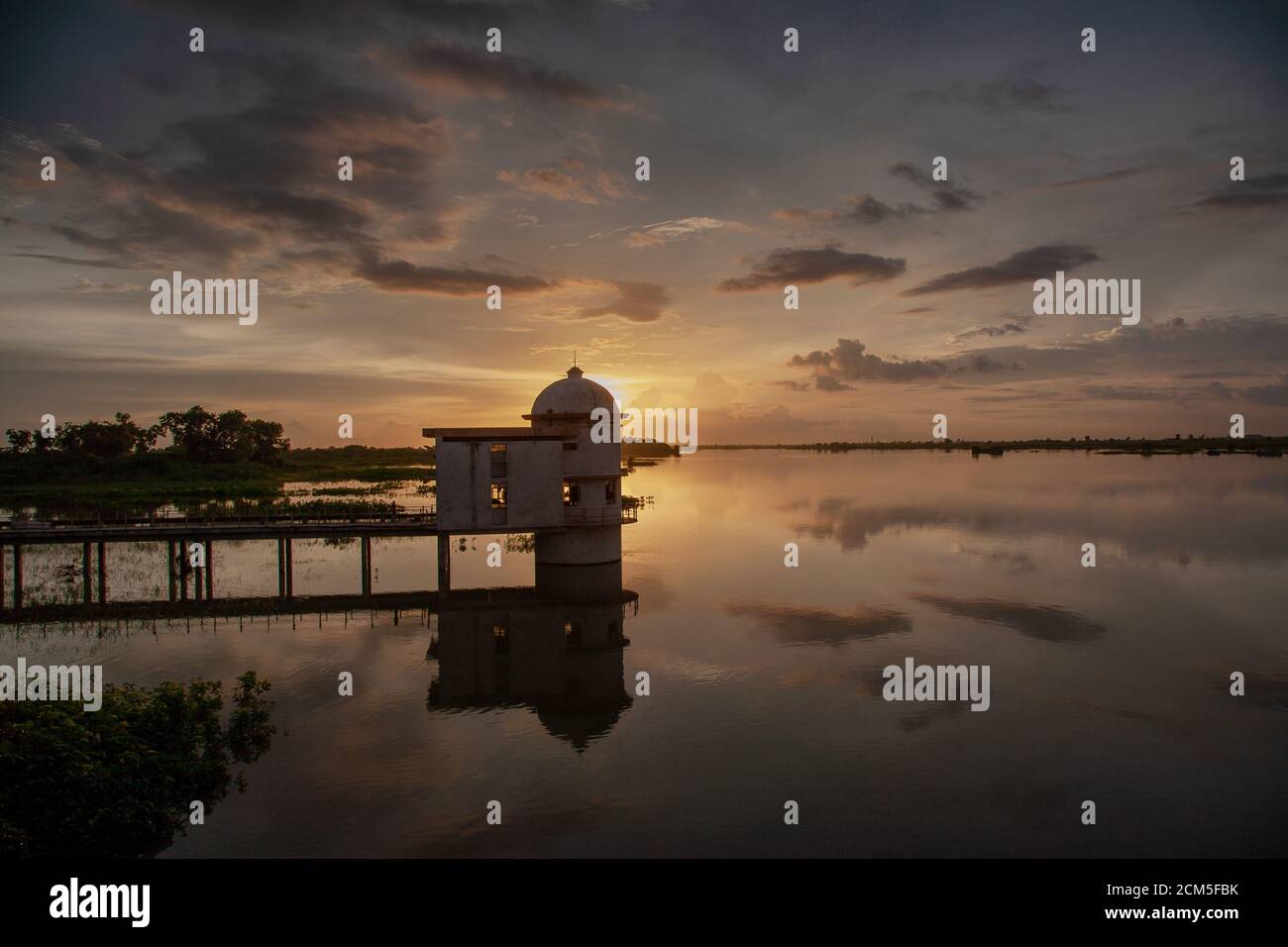 Godavari river at the site of Jayakwadi village in Paithan taluka of ...