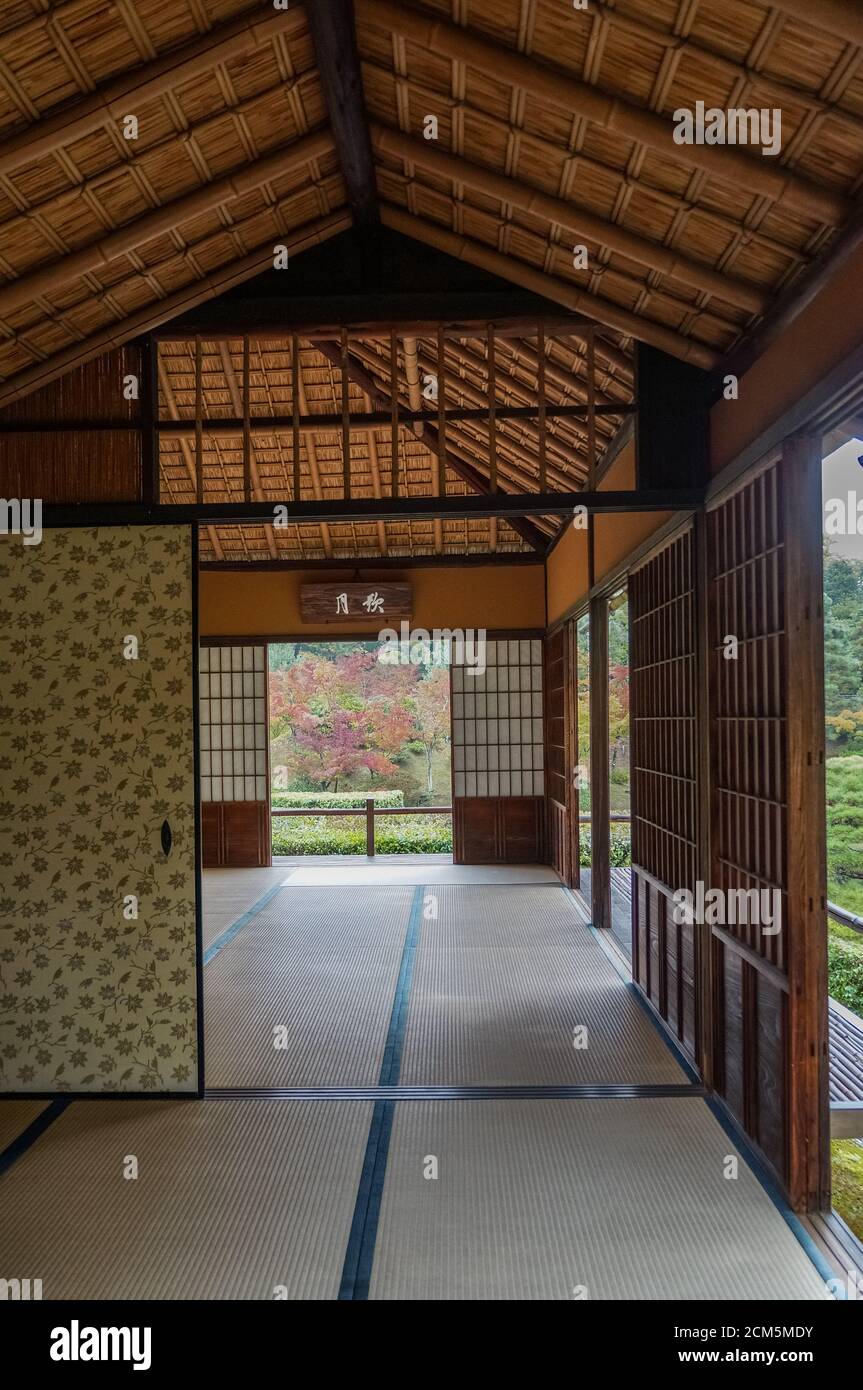 Gepparo teahouse, Katsura Imperial Villa, Kyoto, Japan. Traditional ...