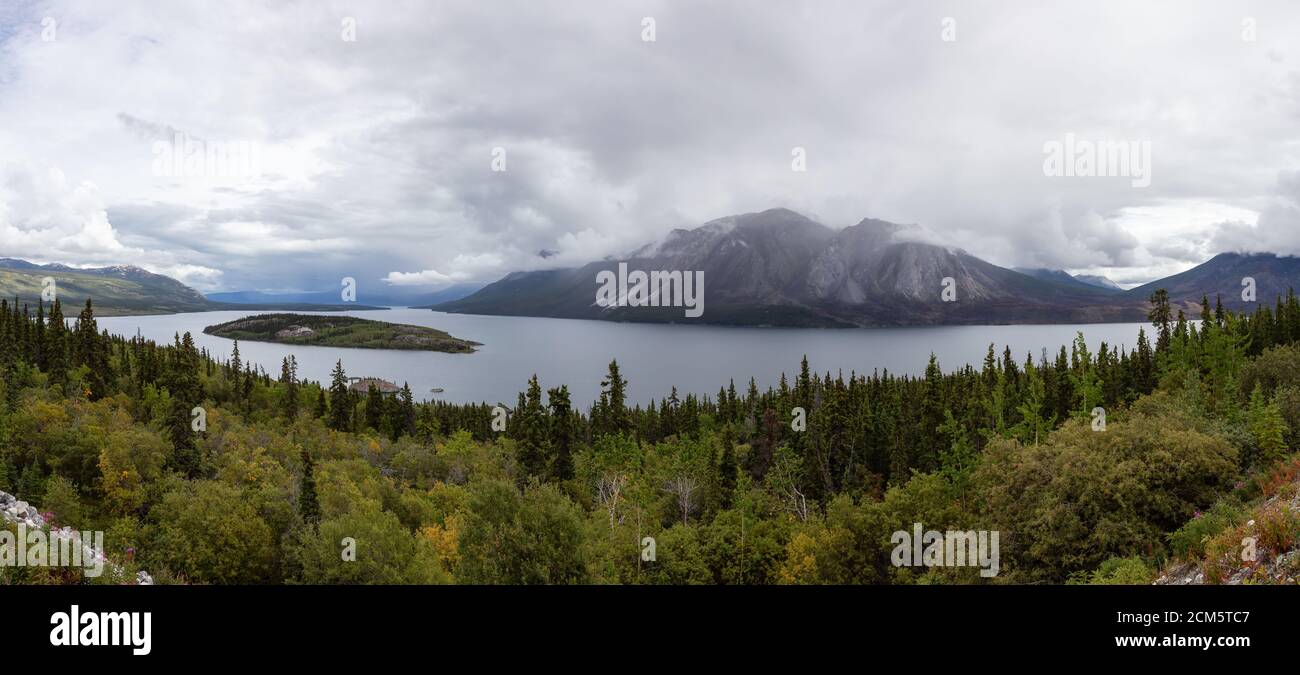 Beautiful Panoramic View of Canadian Landscape Stock Photo - Alamy