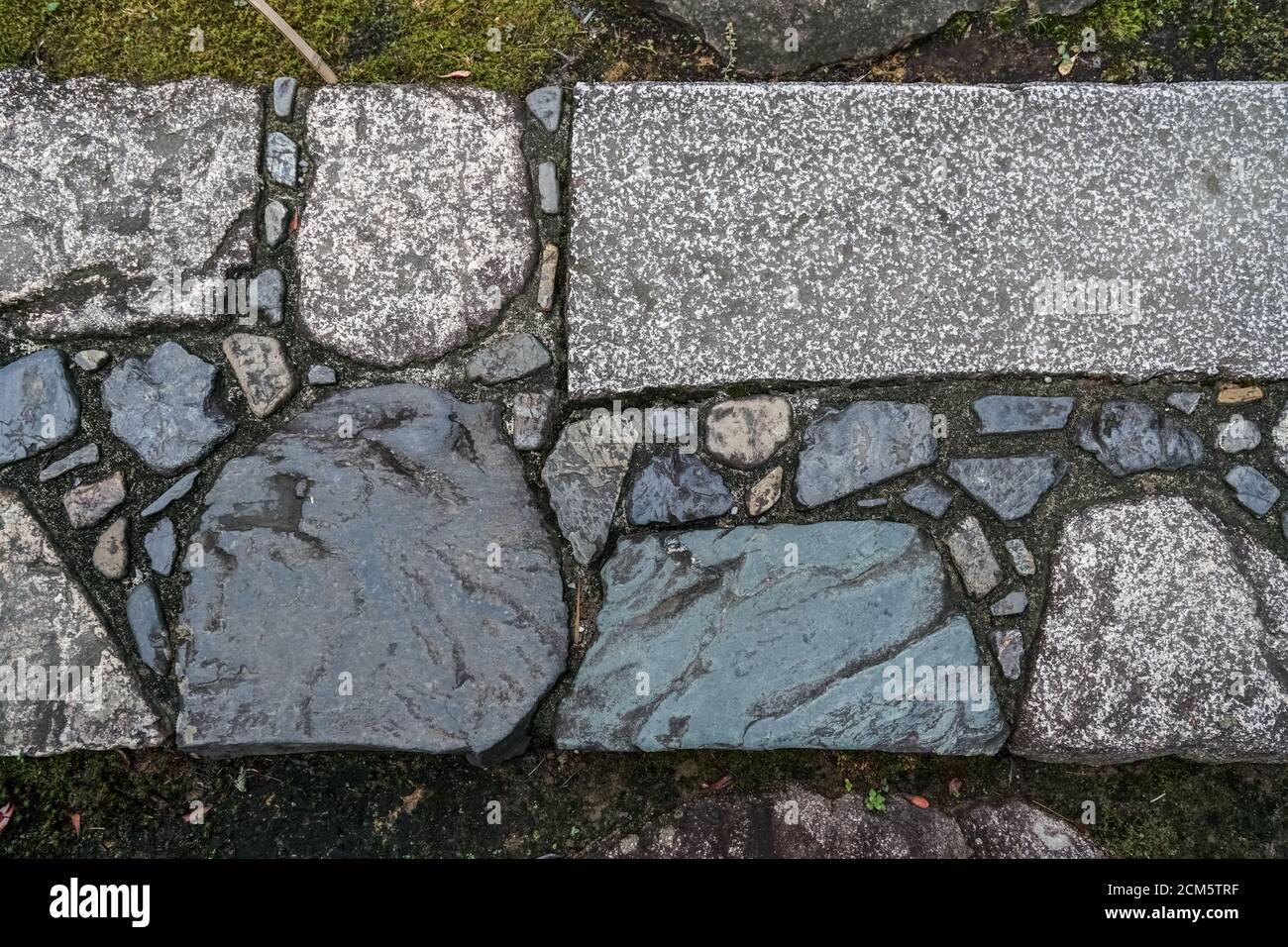 Nobedan (stone paving) at Japanese Garden at Katsura Imperial Villa ...