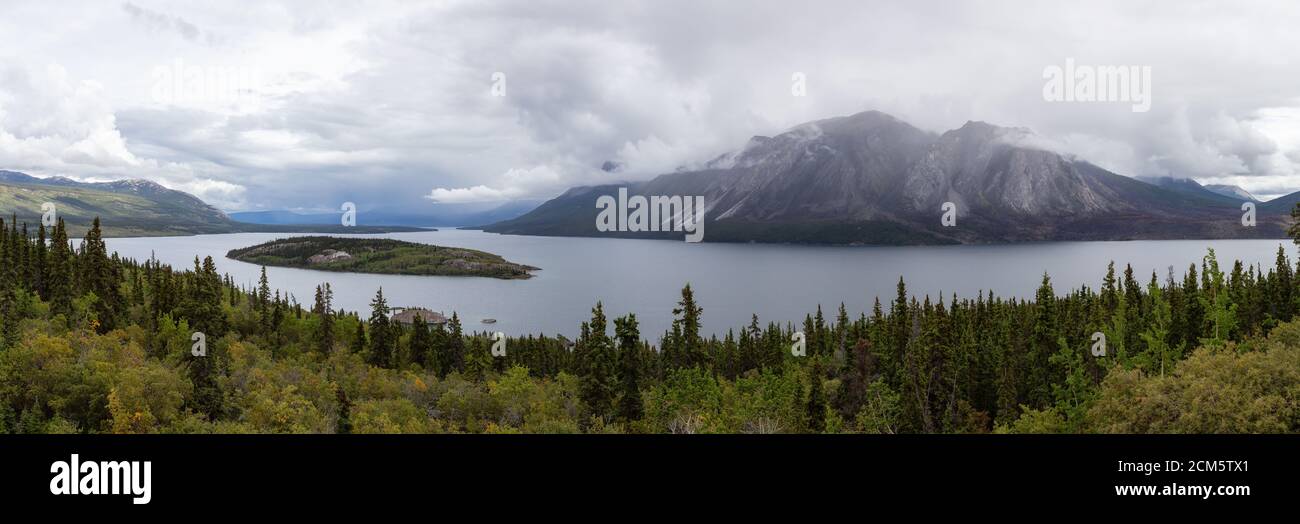 Beautiful Panoramic View of Canadian Landscape Stock Photo - Alamy