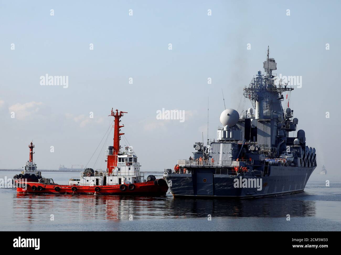 Russian Navy Missile Cruiser Varyag High Resolution Stock Photography ...