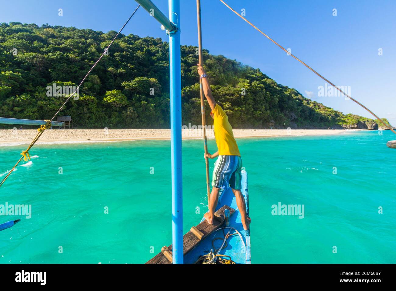 Deserted Puka Beach in Boracay Stock Photo - Alamy