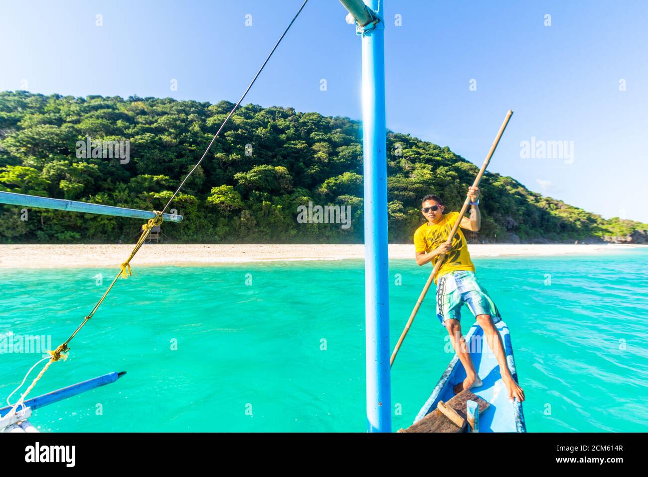 Deserted Puka Beach in Boracay Stock Photo - Alamy
