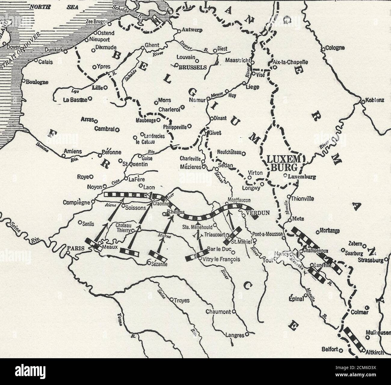 Map of germany 1914 hi-res stock photography and images - Alamy