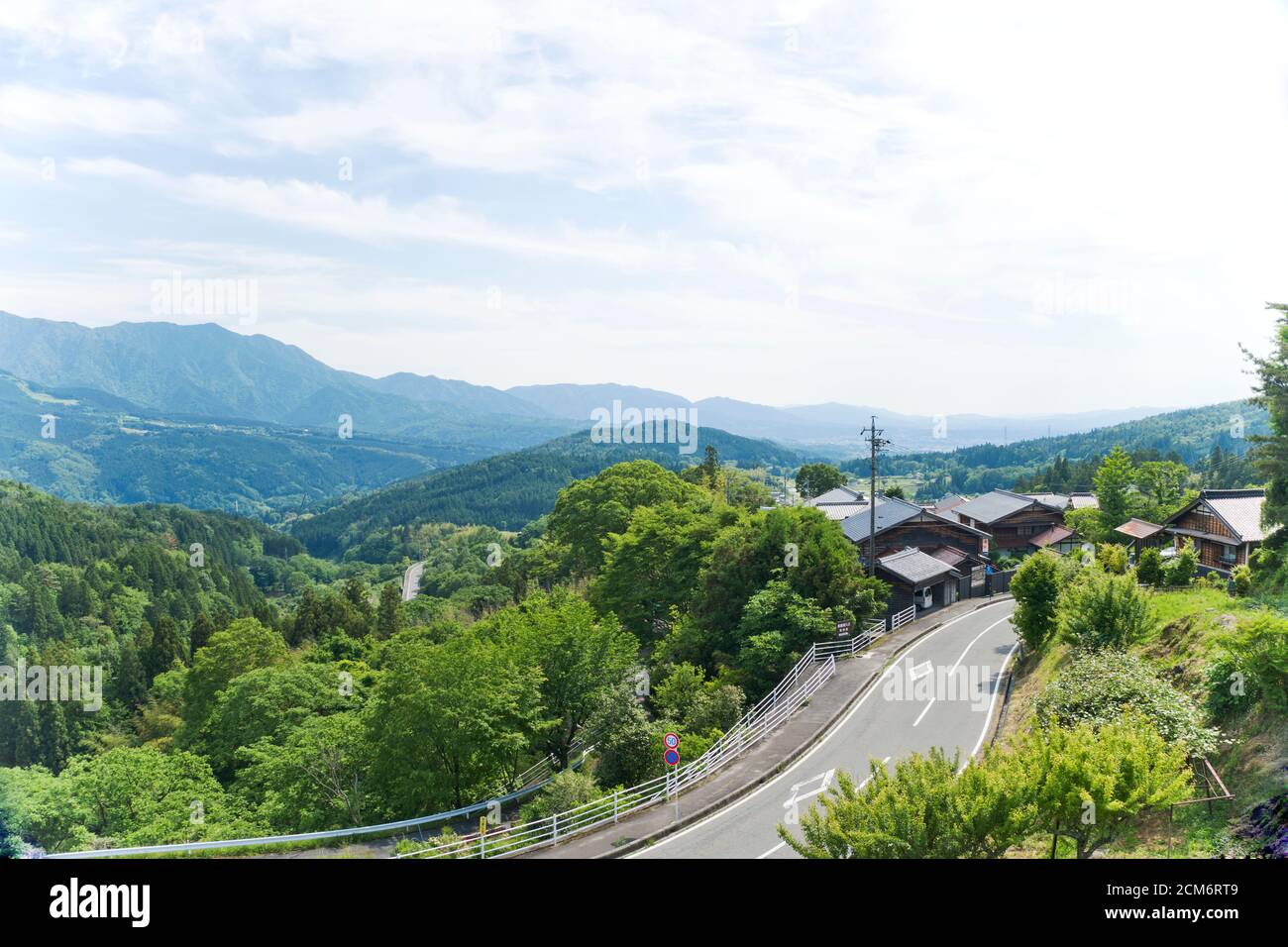 Old town of Magome. Magome-juku was a historic post town of famous ...